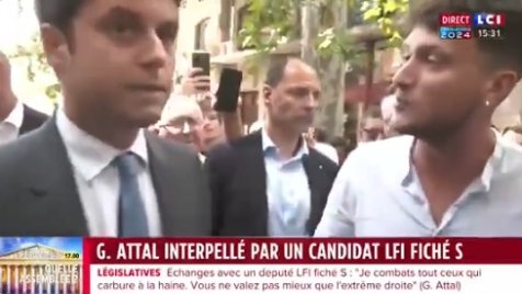 Grosse embrouille entre Gabriel Attal et le triple fiché S Raphaël Arnault - Agoravox TV