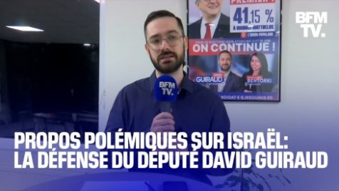 11 nov. 2023 - Après des propos polémiques, le député LFI David Guiraud s'explique, une plainte ...